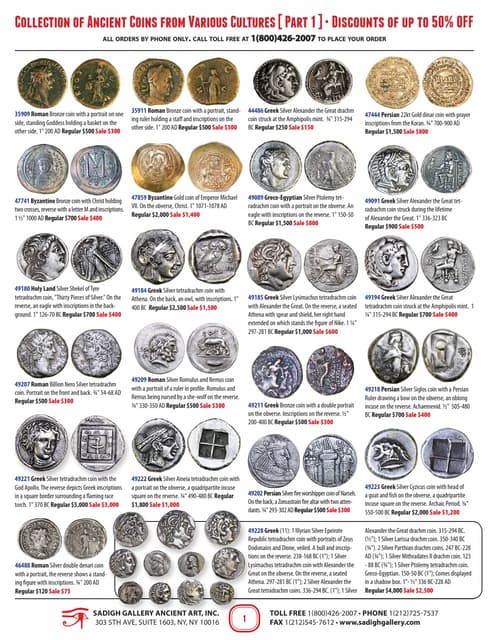 Various Ancient Coins | PDF | Currencies | Economy