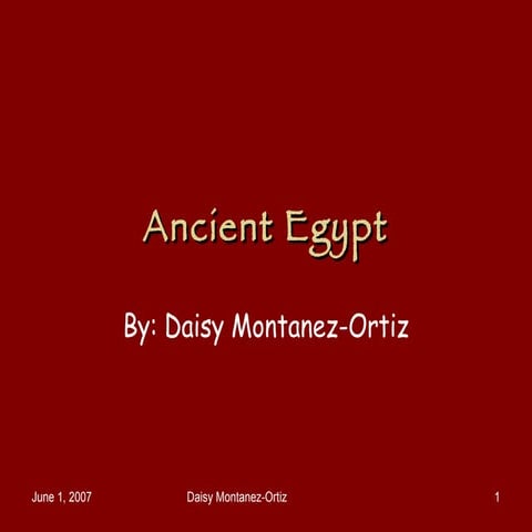 Ancient Egypt | PPT