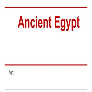 Ancient Egyptian Art Lesson | PPT