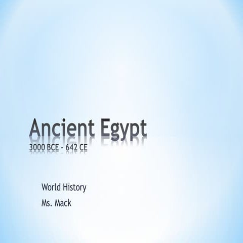 Ancient Egypt | PPT