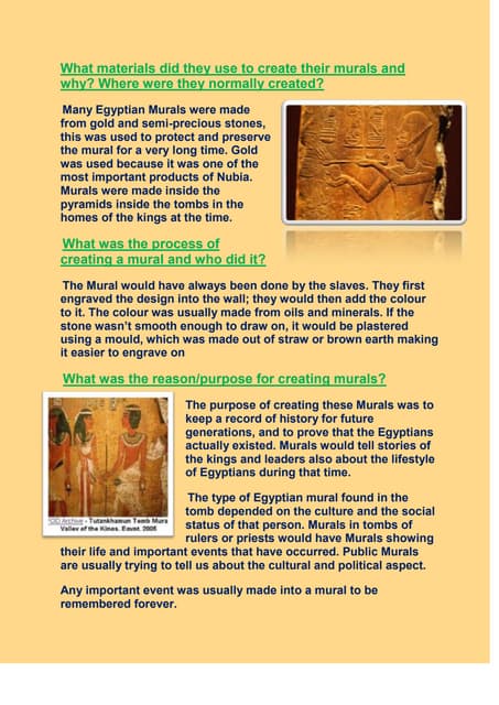 Ancient egyptian murals | PDF