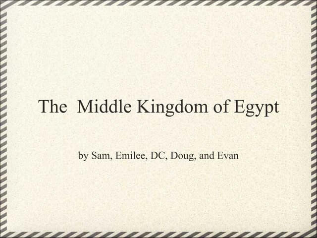 Ancient Egypt: Three Kingdoms Overview | PPT