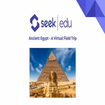 Ancient Egypt Virtual Field Trip | PPT