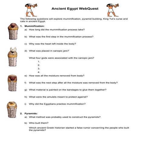 Ancient egypt webquest_-_questions | PDF