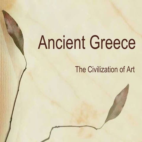 Greek art | PPTX