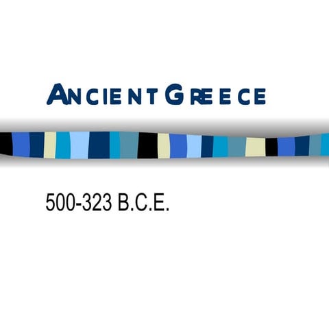 Introduction to Ancient Greece powerpoint | PPT