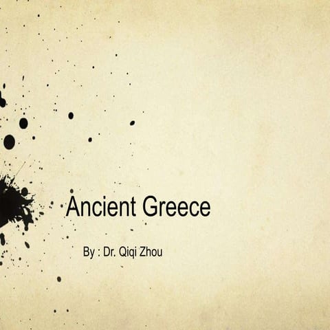 Ancient greece report | PPTX
