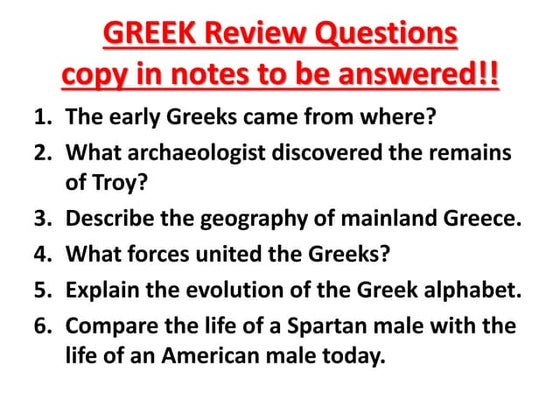 The Legacy of Ancient Greece | PPTX