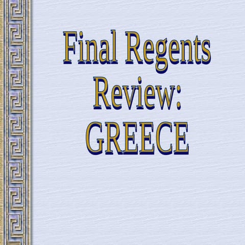Ancient Greece Summary | PPT