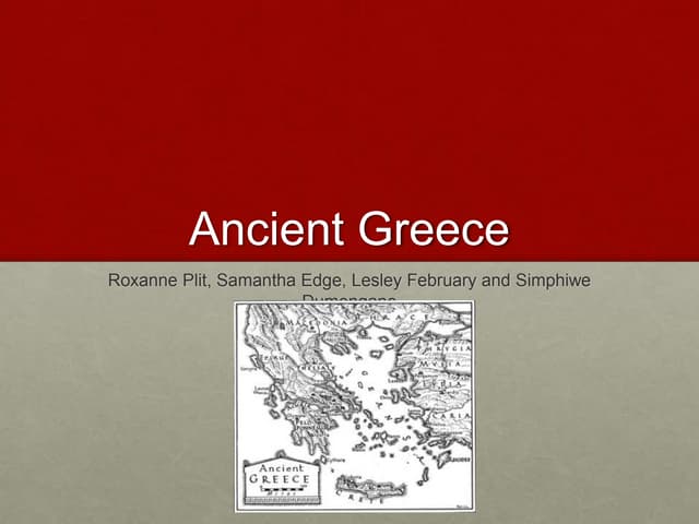 Ancient greek civilization | PPT