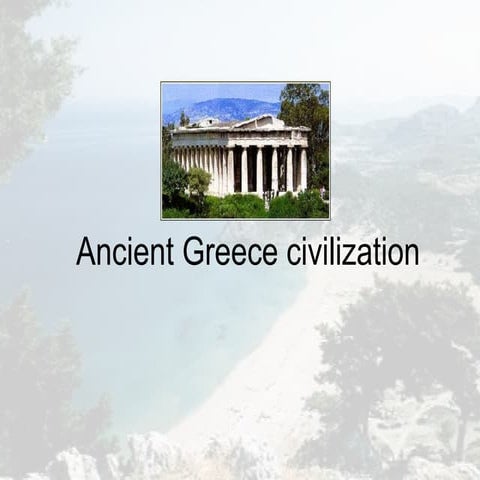 Ancient greek civilization | PPT