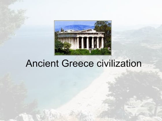 Greek civilization | PPT