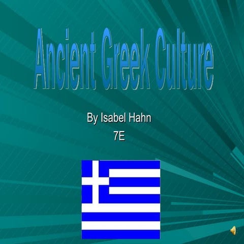 Ancient Greek Culture | PPT