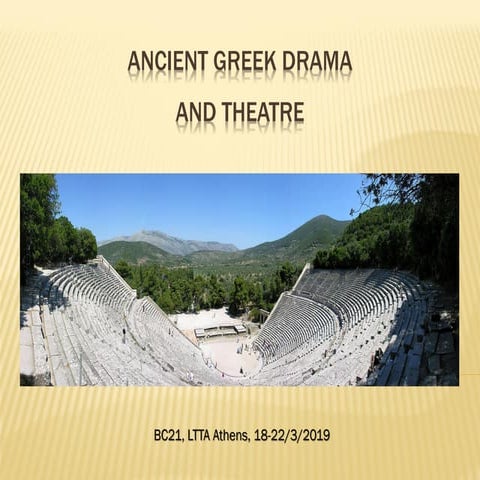 Ancient Greek Drama and Theater | PDF