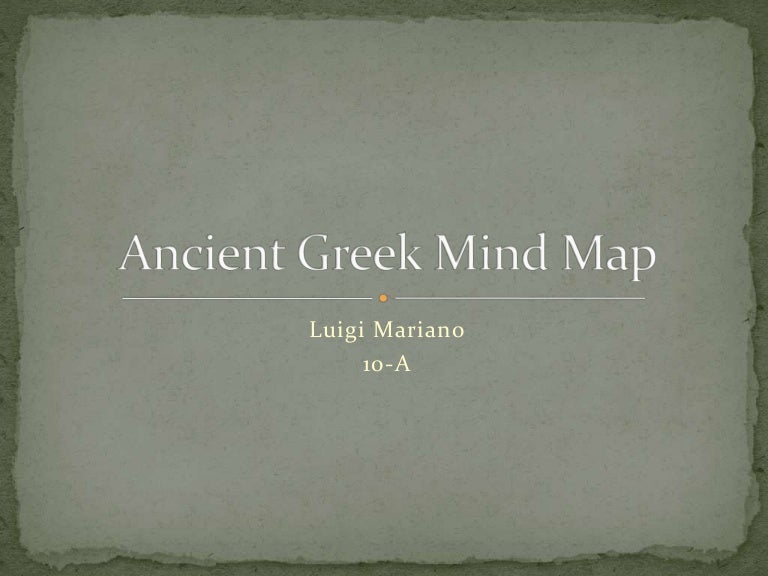 Ancient greek mind map