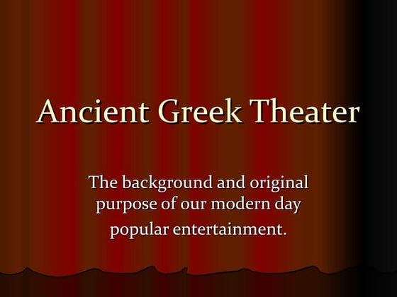 The ancient greek drama activity | DOCX | Drama | Genres