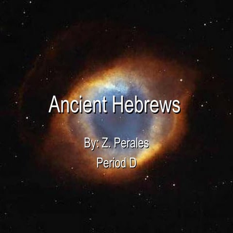 Ancient Hebrews | PPT