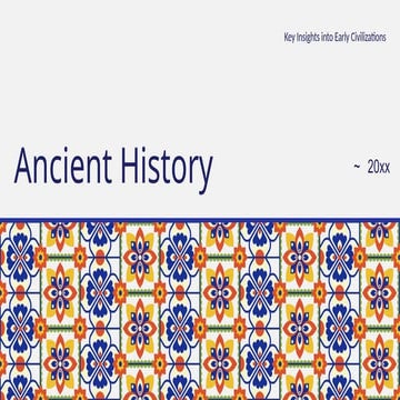 Civilization comparison - Ancient vs Modern | PPTX