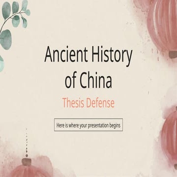 Ancient History of China Thesis _ by Slidesgo.pptx | Desktop Publishing ...