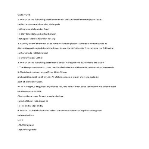 Ancient history set 1 | PDF