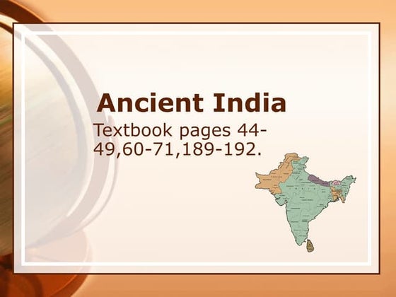 First Empires of india & Rrade of Indian Culture (2018) | PPT