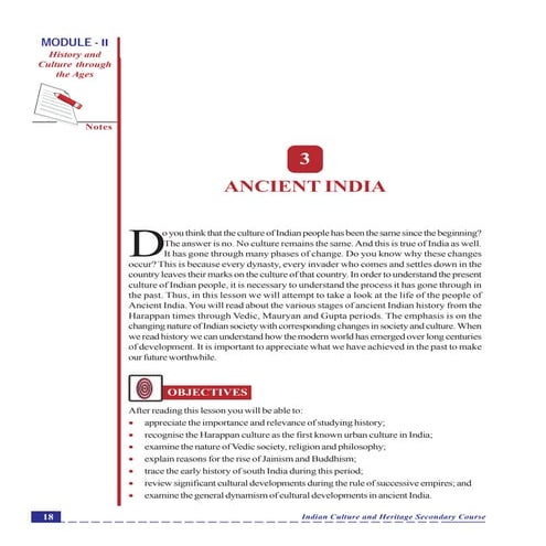 Archaeology And History Of Ancient India | PDF