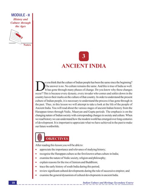 Archaeology And History Of Ancient India | PDF
