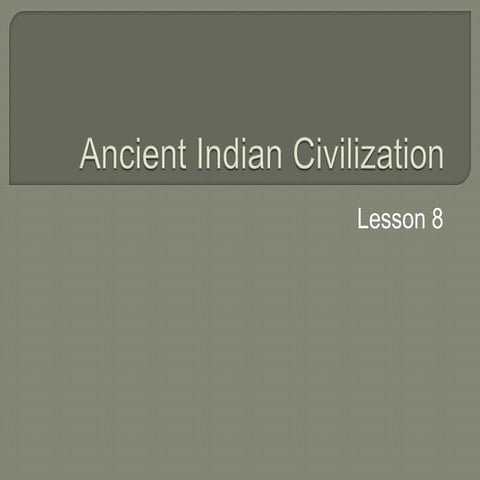 Ancient indian civilization | PPTX