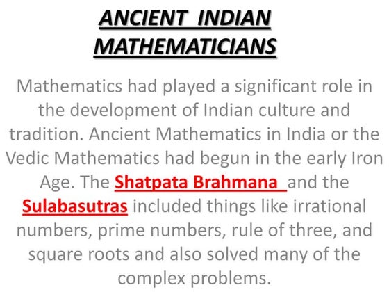 Math in Ancient India! | PDF