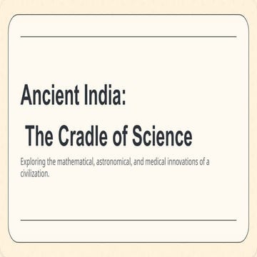 Ancient India Science History of India Science | PPTX