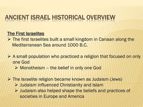 Ancient israelites | PPT