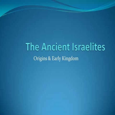 Ancient israelites | PPT