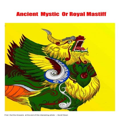 Ancient mystic or royal mastiff | PDF