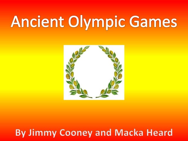 History of the Ancient Olympic Games – Mocomi.com