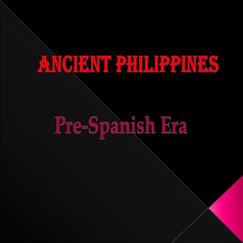 Ancient philippines | PPTX