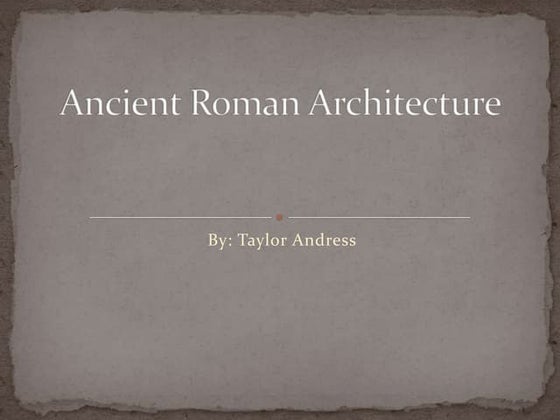 Roman Villas and latifundia | PPT