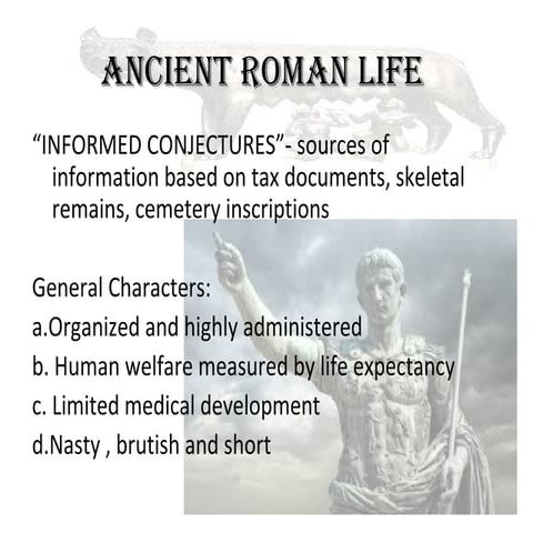 Ancient roman life | PPT