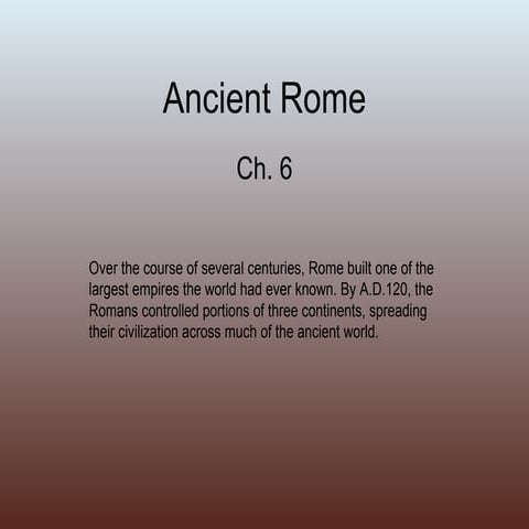 Ch. 6.1--Ancient Rome | PPT