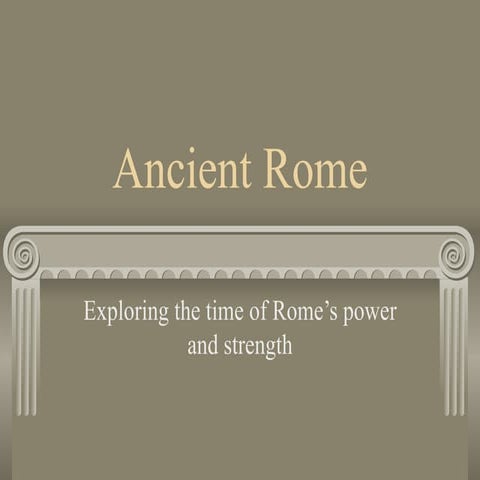 Ancient rome | PPT