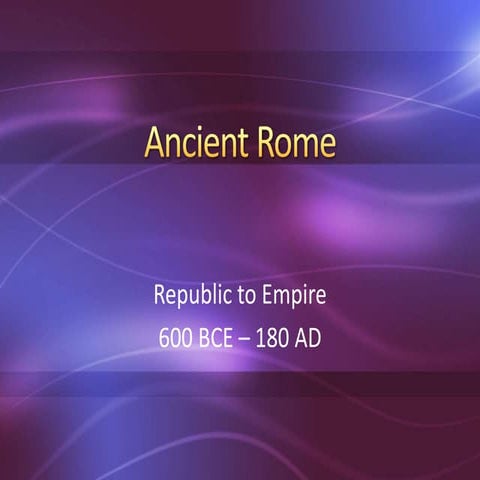 Ancient rome | PPTX