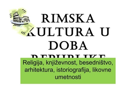 Osnutak rima – legenda i povijest | PPTX