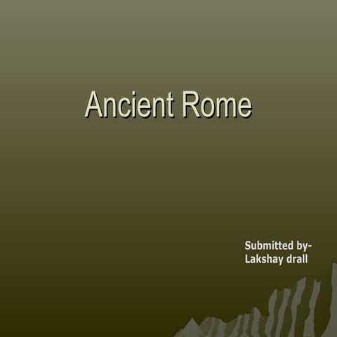 Ancient rome | PPT