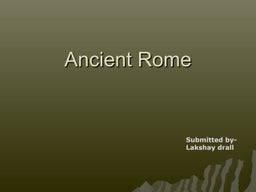 Ancient rome | PPT