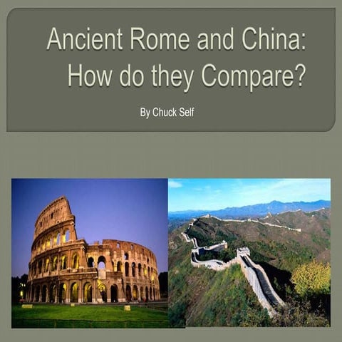Ancient rome and china | PPTX
