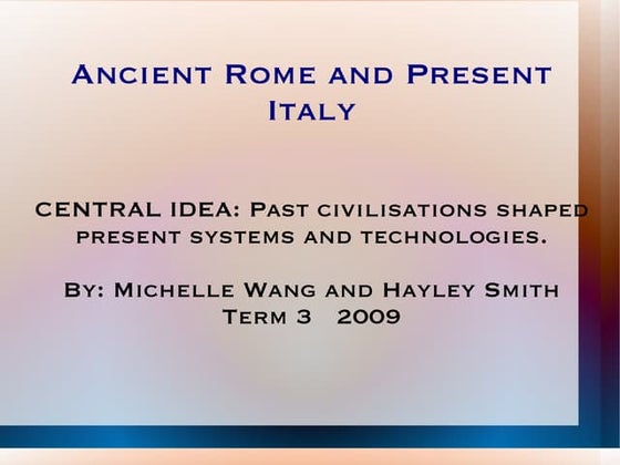 Ancient Egypt, Ancient Rome slideshow | PPT