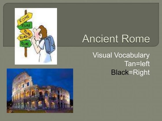 Ancient Rome visual vocab 2016 17 | PPT