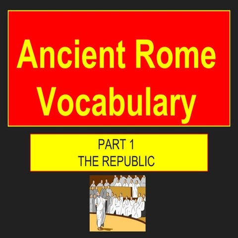 Ancient Rome visual vocab 2016 17 | PPT