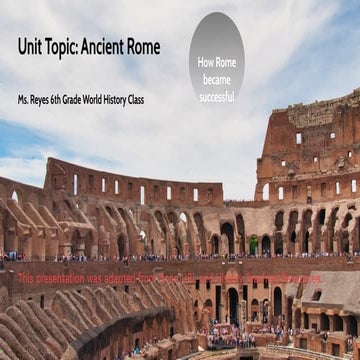 Ancient Rome Lecture | PDF