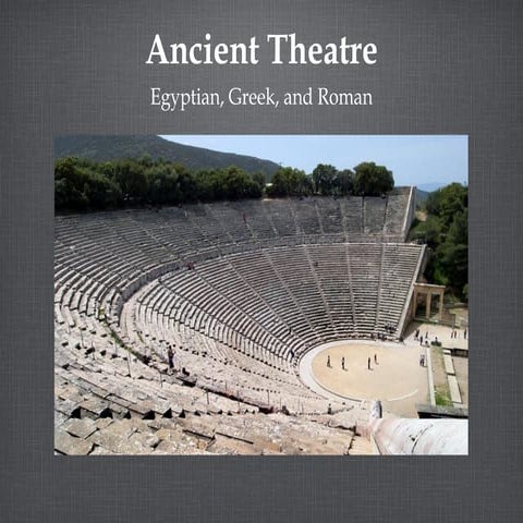 Ancient theatre - Theatre I | PPT