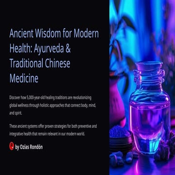 Ancient Wisdom for Modern Health Ayurveda & Traditional Chinese ...